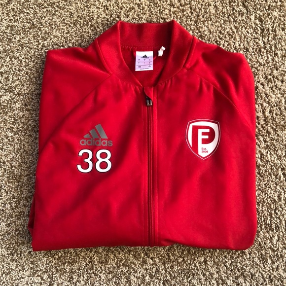 adidas | Jackets & Coats | Adidas Climacool Mens Large Red Soccer ...